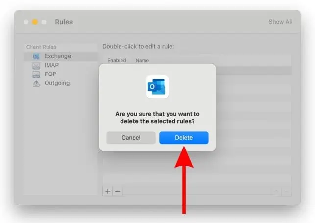 Outlook for Mac Rules are not Supported for this Account – [SOLVED]