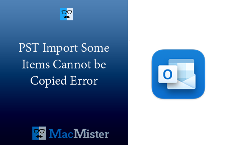 Pst Import Some Items Cannot Be Copied Error