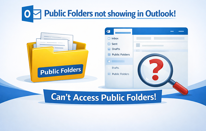 Public Folders not showing in Outlook! – Know Powerful Fixes